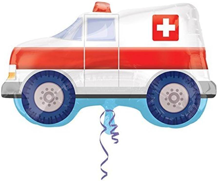 Ambulance Shaped Foil Balloon – Eternity Party Express