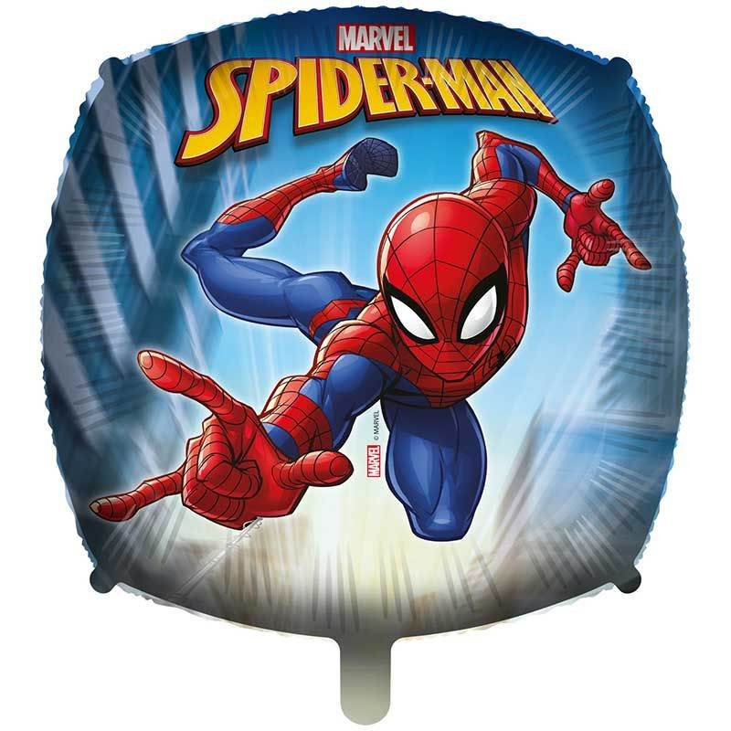 Spiderman Foil Balloon Square – Eternity Party Express